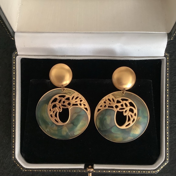 Jewelry | Vintage Matte Gold Earrings | Poshmark